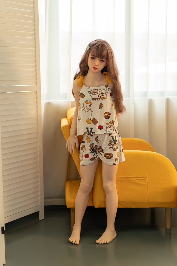 Amoura 142cm Life Size Teen Sex Dolls Flat Tits Real Doll Perfect Sex